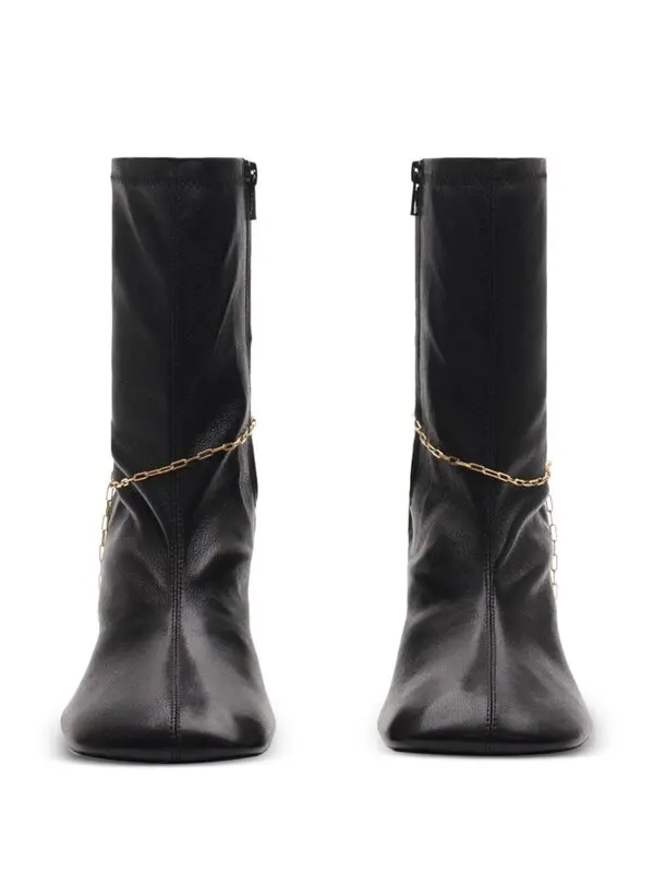 Burberry 75mm Slinky Leather Legging Boots