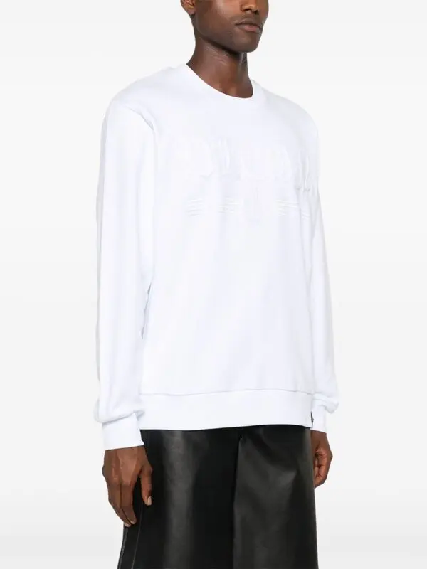 Philipp Plein Gothic Plein Cotton Sweatshirt - White