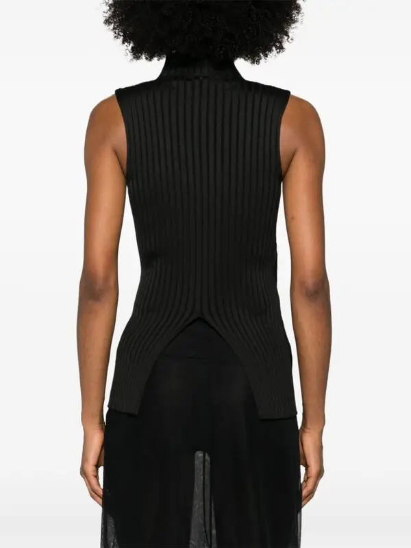 JIL SANDER Ribbed-knit Tank Top
