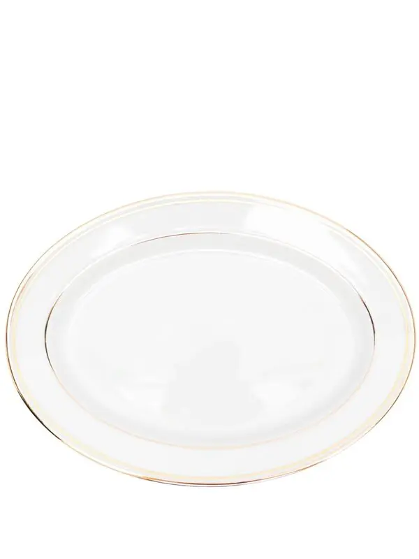 Ralph Lauren Wilshire Ceramic Oval Platter - White