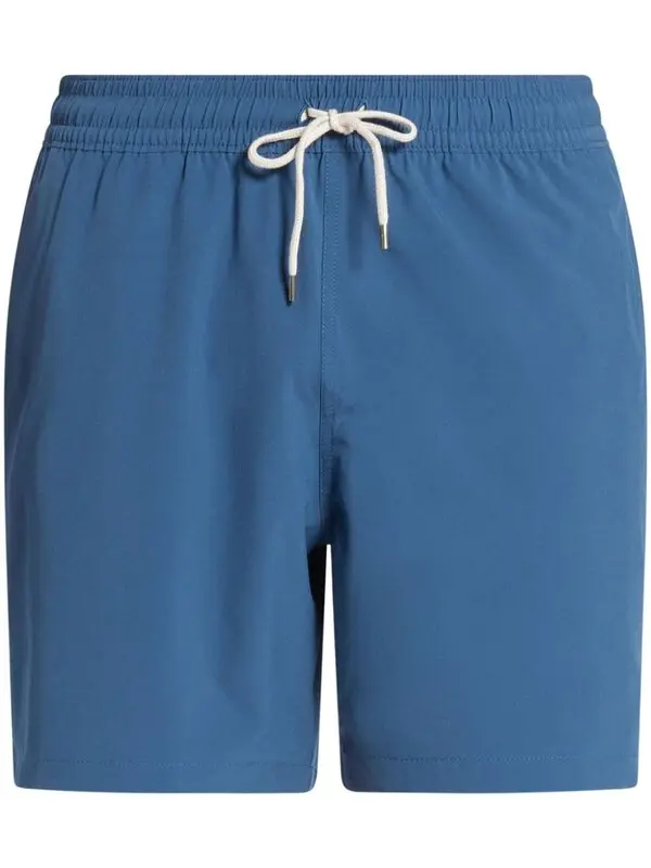 Polo Ralph Lauren Embroidered-logo Deck Shorts - Blue