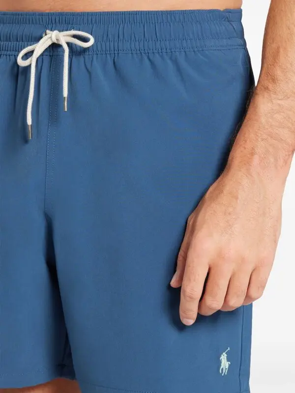 Polo Ralph Lauren Embroidered-logo Deck Shorts - Blue