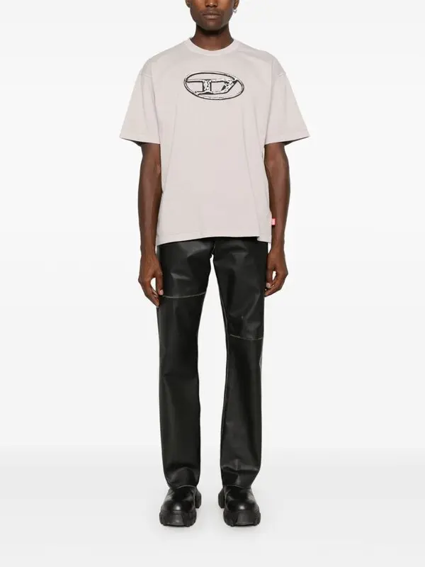 DIESEL® Oval D-appliqué Cotton T-shirt