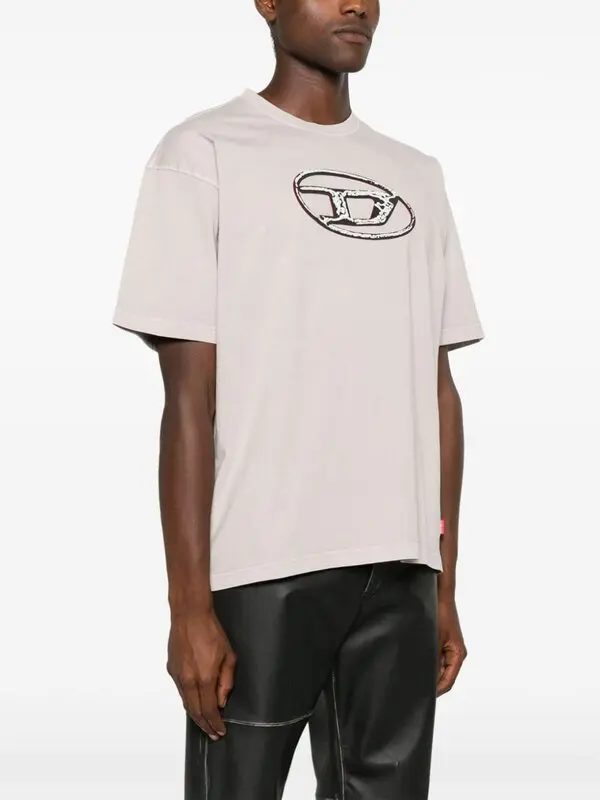 DIESEL® Oval D-appliqué Cotton T-shirt