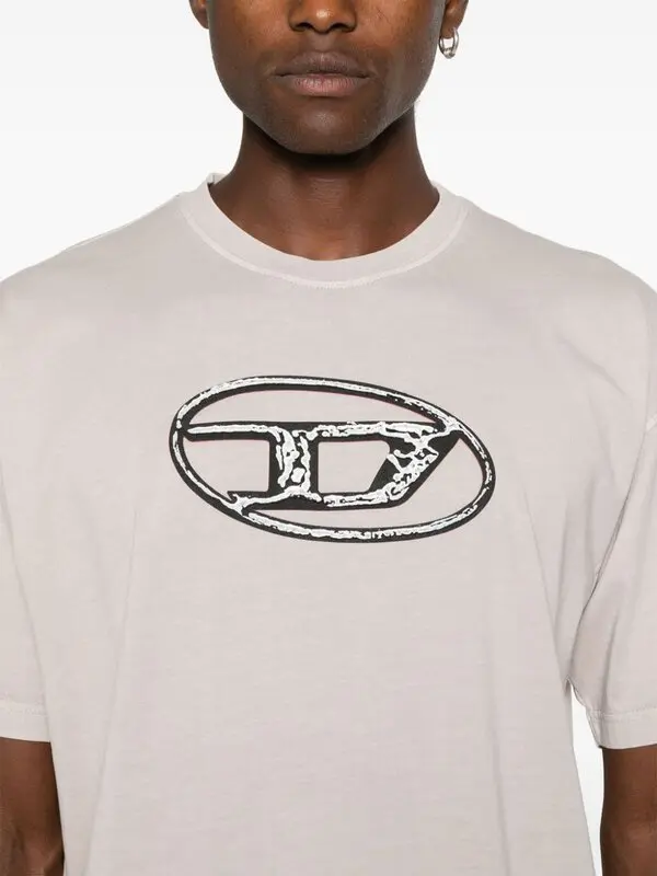 DIESEL® Oval D-appliqué Cotton T-shirt