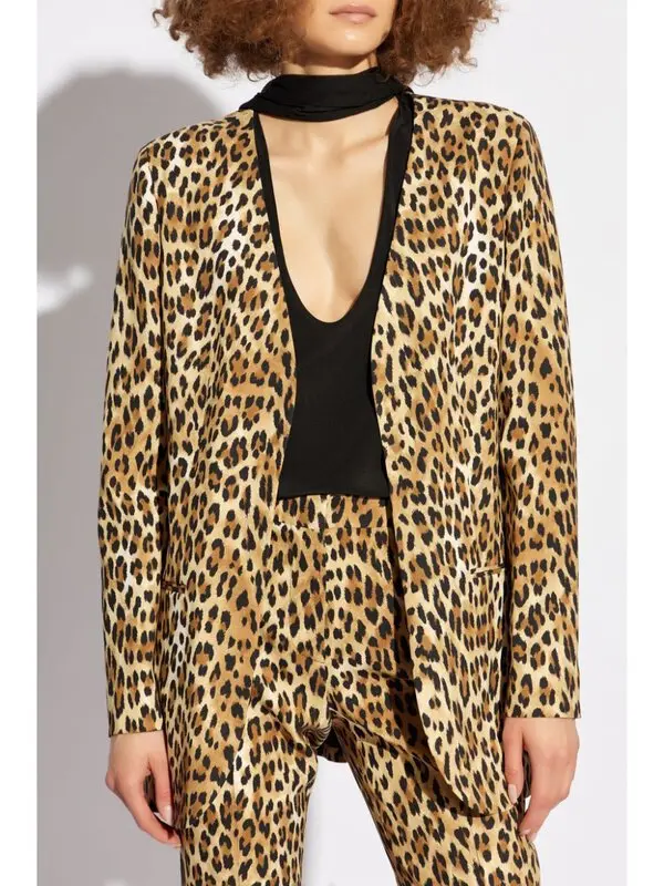 Moschino Leopard-print Blazer