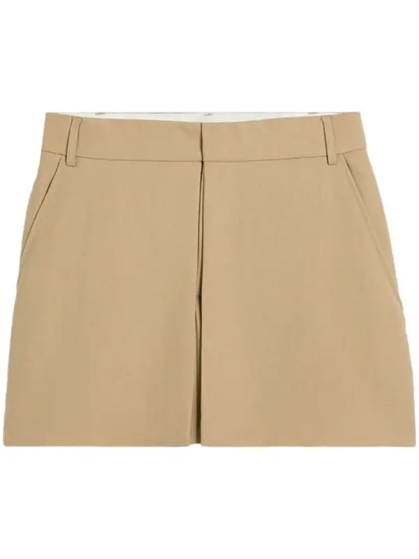 AMI Paris Panelled Mini Skirt - Neutrals