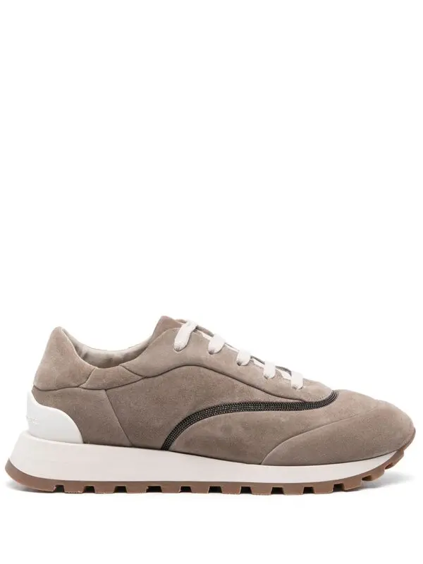 Brunello Cucinelli Monili-chain Sneakers - Neutrals