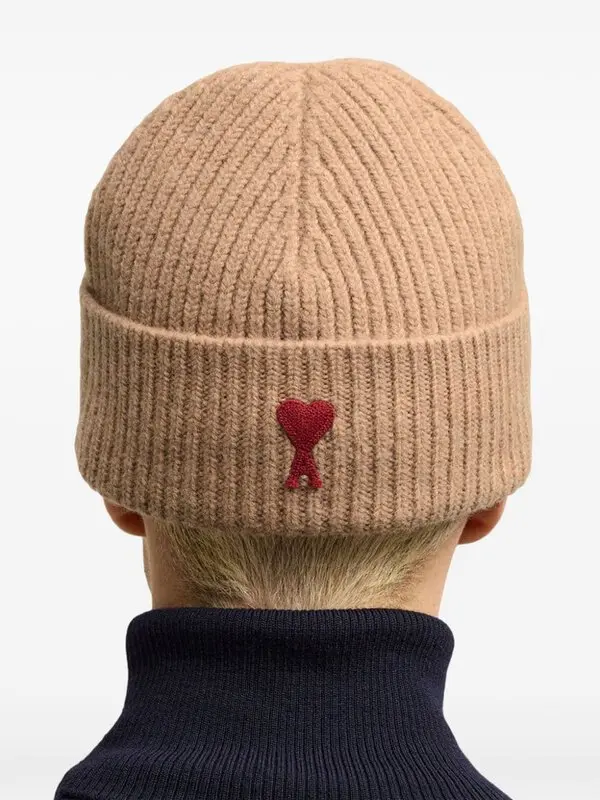 Ami De Coeur Ribbed Beanie