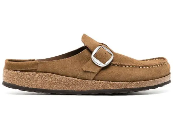 BIRKENSTOCK Buckley Suede Clogs - Tea