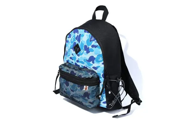 A BATHING APE Abc Camo Bungee Cord Day Pack - Blue