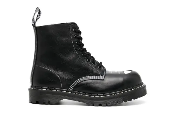 Dr. Martens 1460 Pascal Bex Exposed Steel Toe Lace Up Boots - Black