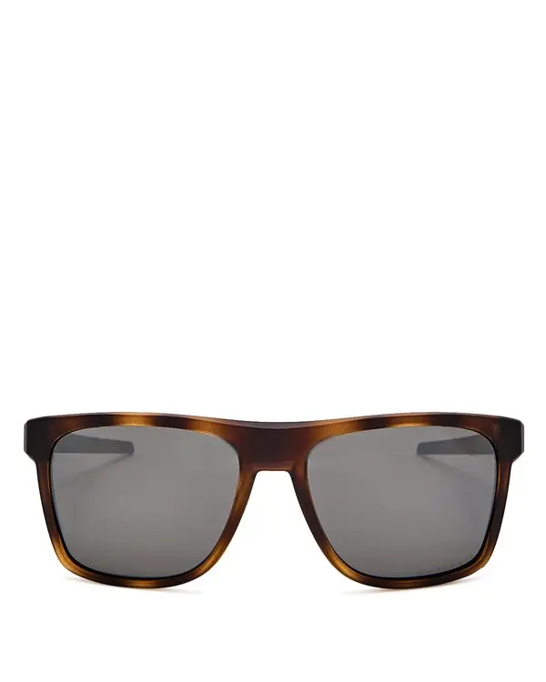 Oakley Leffingwell Square Sunglasses - Tortoise/gray Solid