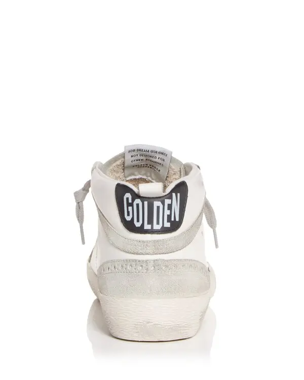 GOLDEN GOOSE Mid Star Mid Top Sneakers - White/ice