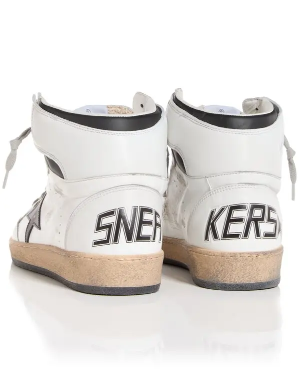 GOLDEN GOOSE Sky-star High-top Sneakers - White/black