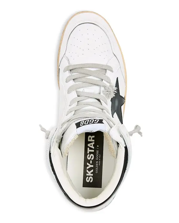 GOLDEN GOOSE Sky-star High-top Sneakers - White/black