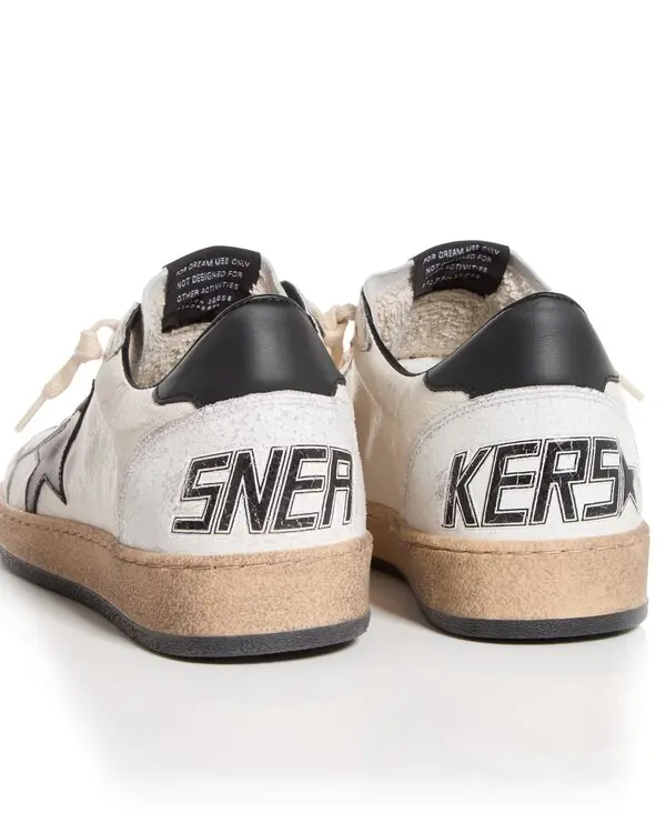 GOLDEN GOOSE Ballstar Low Top Sneakers - White/black