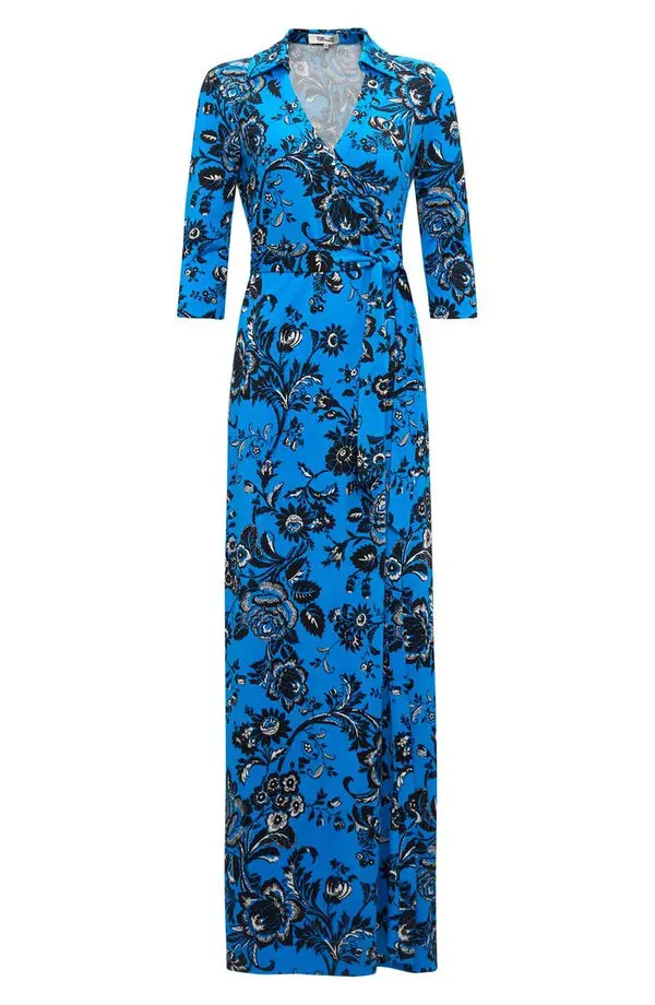 chinese dress ladies Abigail Silk Jersey Maxi Wrap Dress main image 0