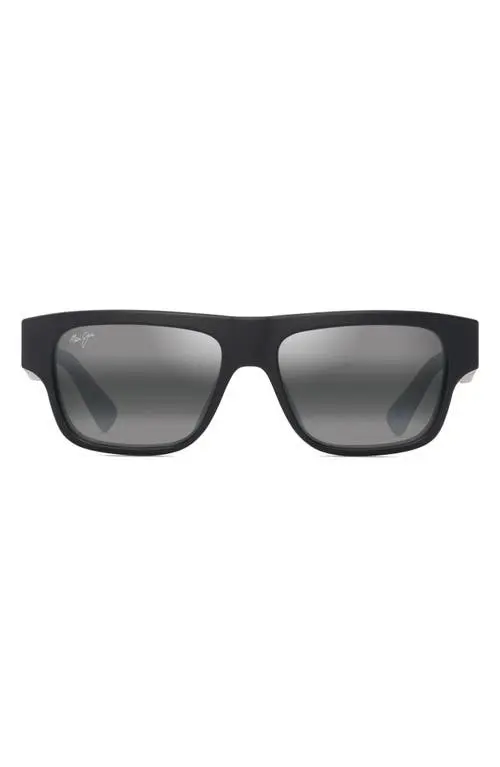 Maui Jim Kokua Square Sunglasses - Matte Black