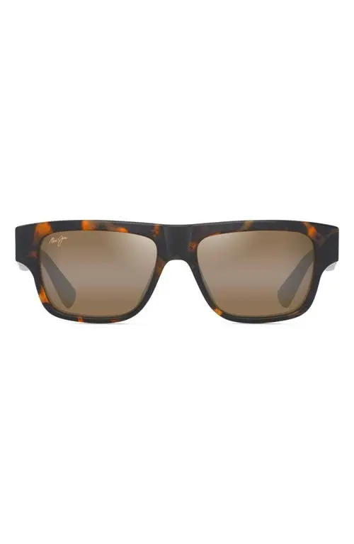 Maui Jim Kokua Square Sunglasses - Matte Dark Havana