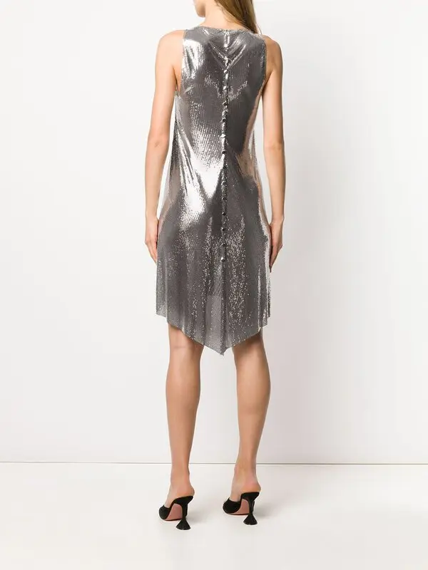 paco rabanne metal mesh dress Paco Rabanne x H&M HM Metal-Mesh Dress Silver Size M L Medium Large New
