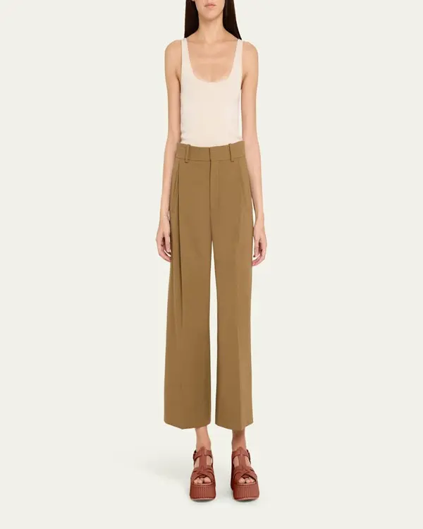 Chloé Nama Leather T-strap Platform Sandals - Ginger Brown
