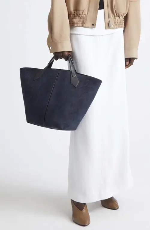 Proenza Schouler Chelsea Suede Tote - Dark Navy