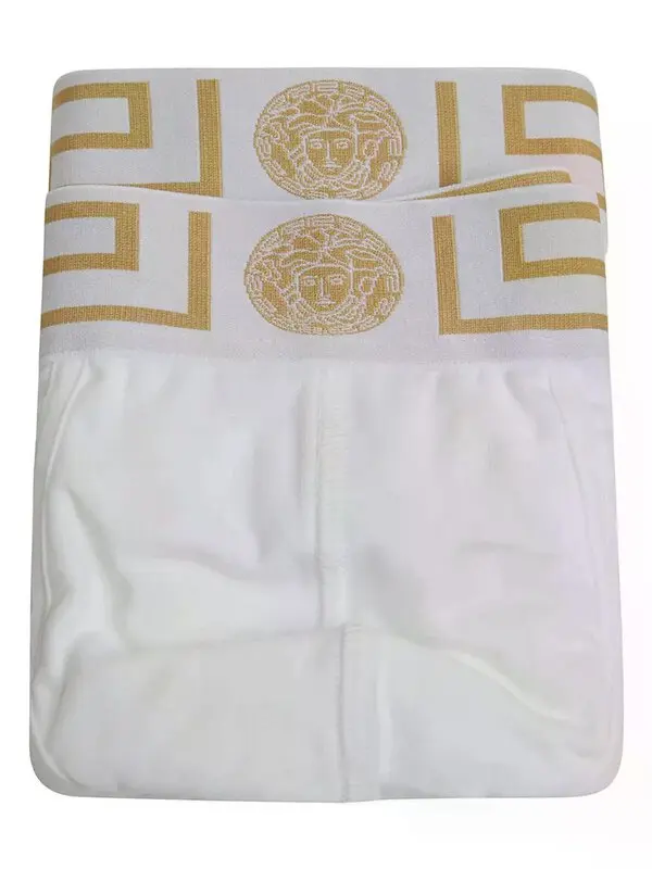 Versace Greca Border Boxer Briefs - White
