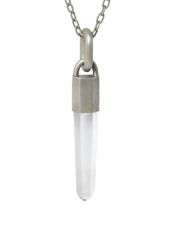 PARTS OF FOUR Talisman Lemurian Quartz Necklace - Silver