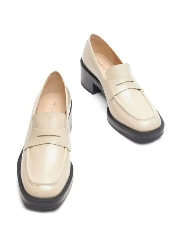 STUART WEITZMAN 40mm Kaia Loafers - Neutrals