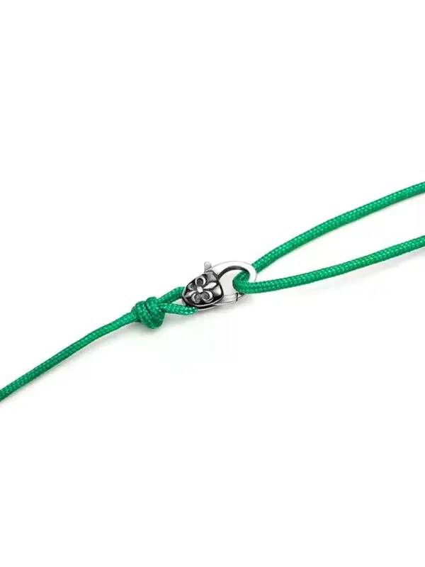 NIALAYA JEWELRY Sterling Silver Wraparound Bracelet - Green