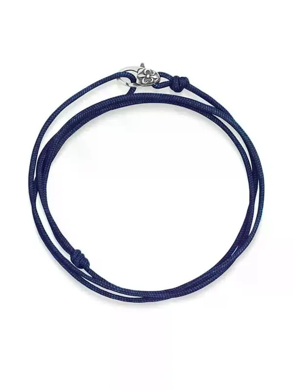 NIALAYA JEWELRY Wraparound String Bracelet - Silver