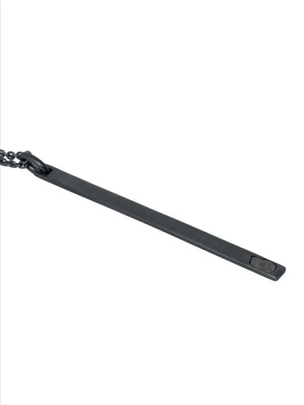 PARTS OF FOUR Plate Necklace - Black