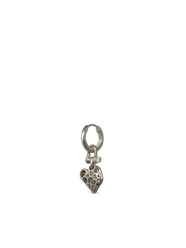 PARTS OF FOUR Jazz's Solid Heart Earring - Silver