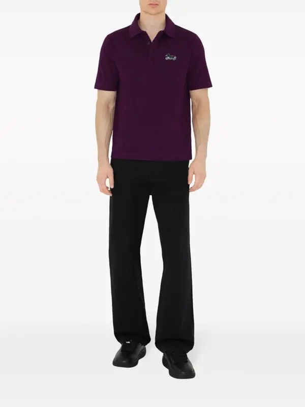 Burberry Logo-appliqué Cotton Polo T-shirt