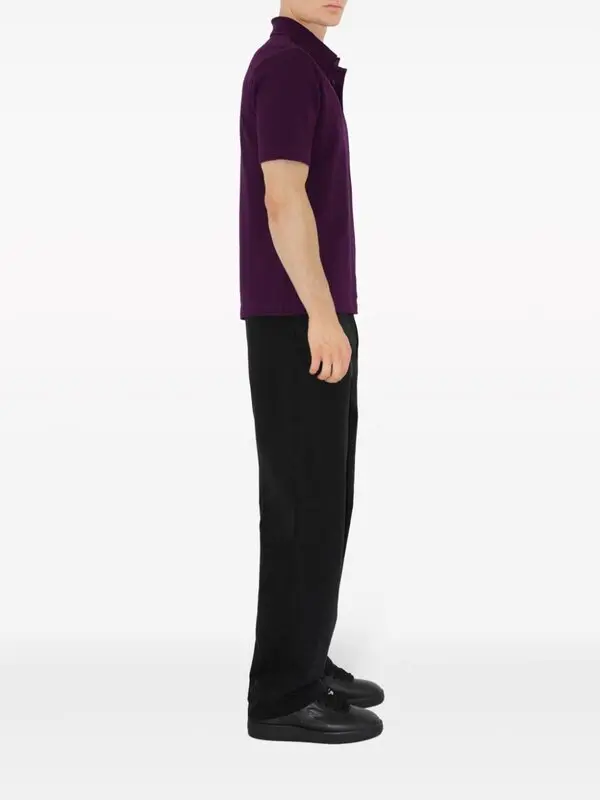 Burberry Logo-appliqué Cotton Polo T-shirt