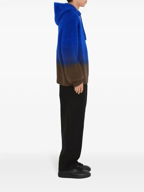 Burberry Two-tone Logo-knit Hoodie