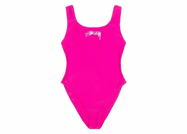 StÜssy Surf Stock One Piece Swimsuit - Magenta