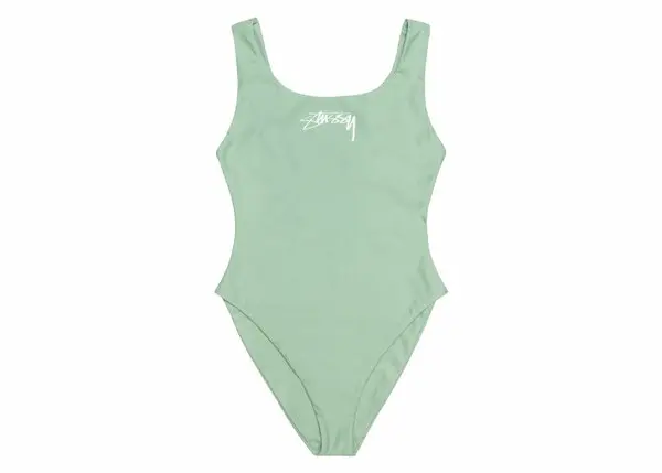 StÜssy Surf Stock One Piece Swimsuit - Sage