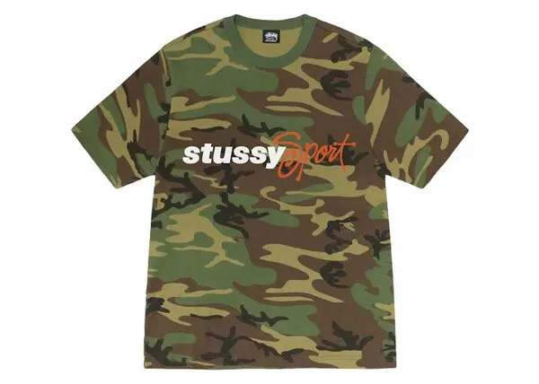 StÜssy Sport Script Tee Shirt - Camo