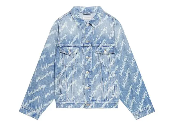 Balenciaga Oversized Denim Jacket - Indigo