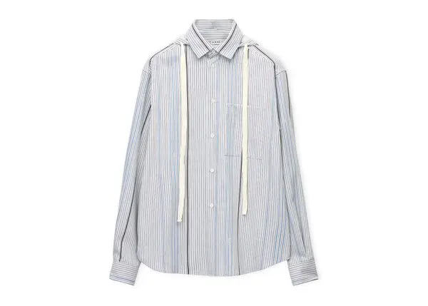 Loewe Jacquard Hooded Wool And Cotton Shirt