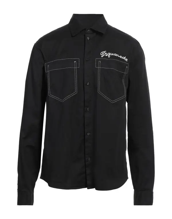 Dsquared2 Shirt Size Cotton, Elastane - Black