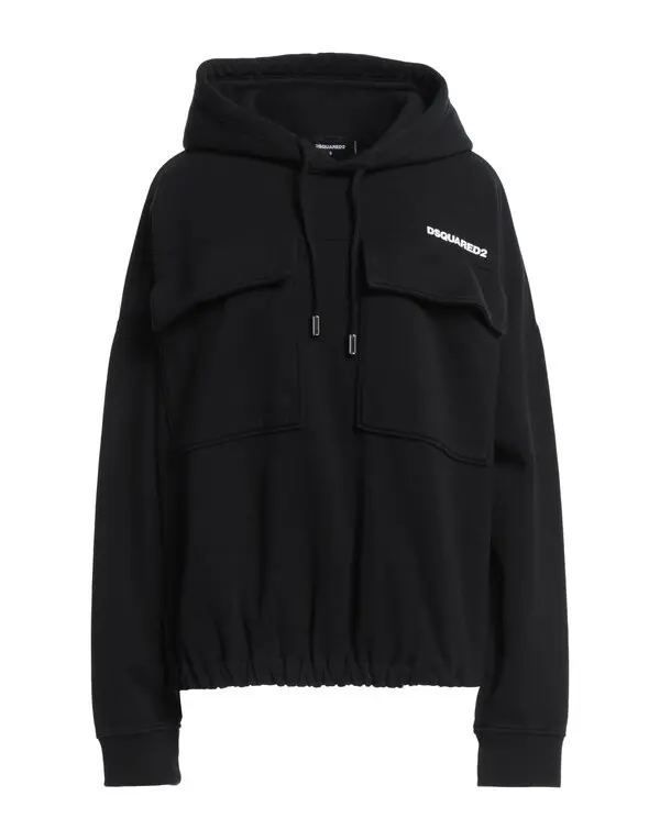 Dsquared2 Cotton And Elastane Hoodie - Black