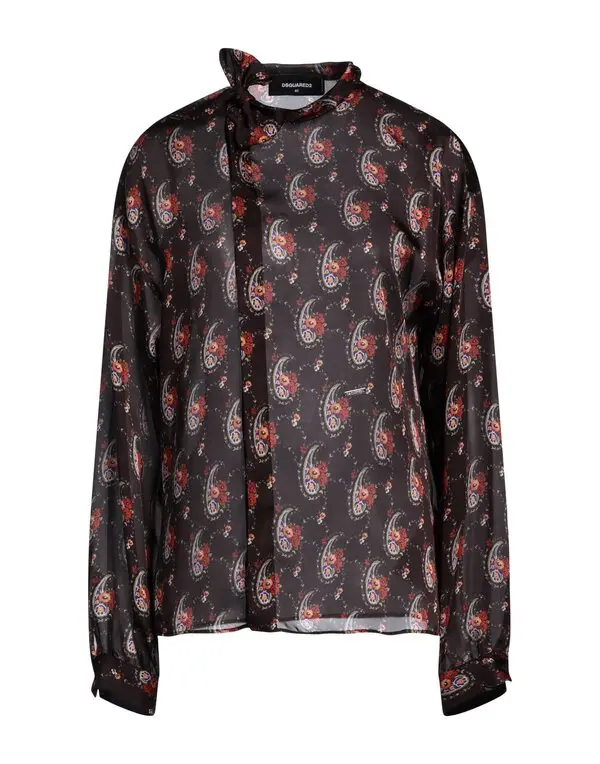 Dsquared2 Floral Paisley Print Shirt - Purple