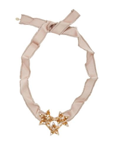 Red Valentino Necklace With Crystals And Beads - Blush