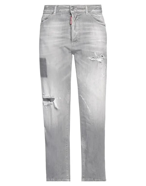 Dsquared2 Straight-leg Jeans With Leather Trim