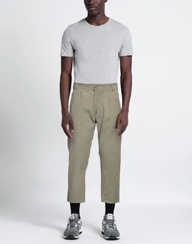 EVEN IF Cotton Tapered Cropped Jeans - Sage Green