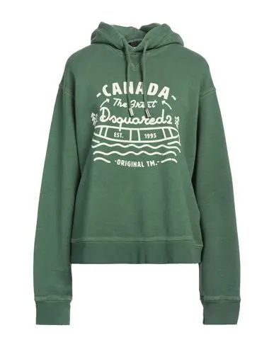 Dsquared2 Cotton Sweatshirt With Graphic Print - Green