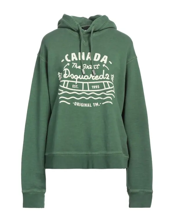 Dsquared2 Cotton Sweatshirt With Graphic Print - Green